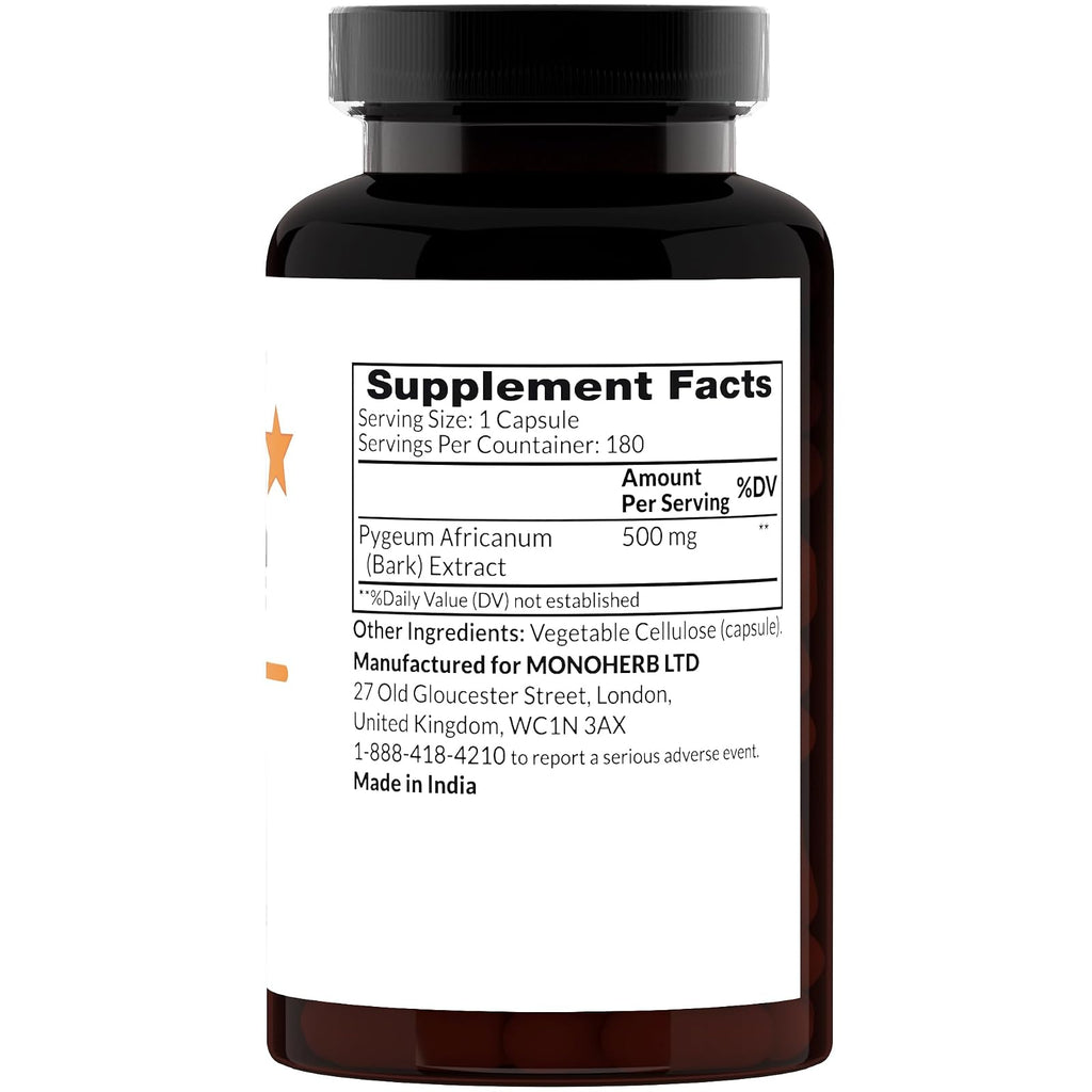 500 mg herbal supplement capsules