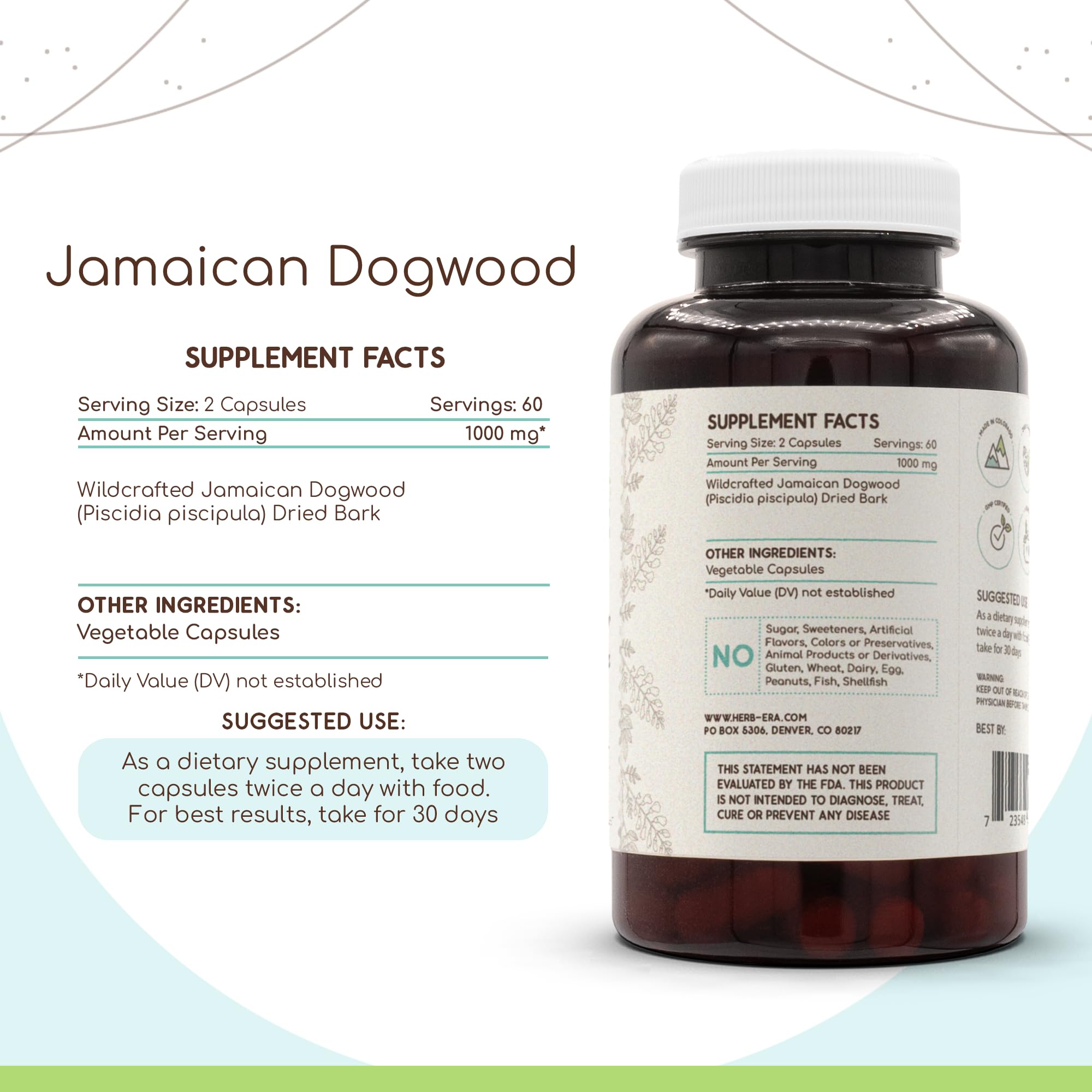 500 mg herbal supplement dosage