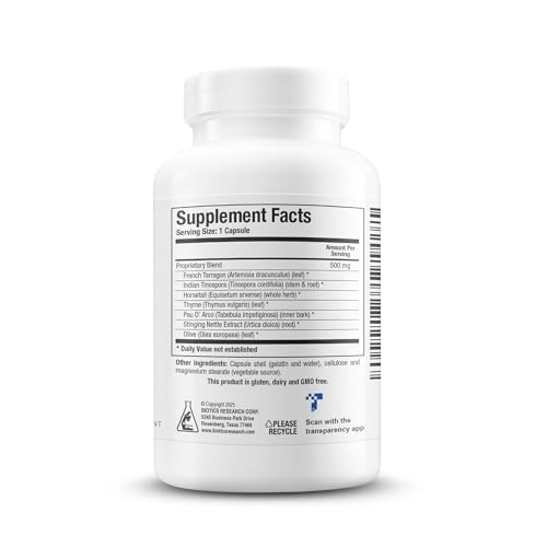 500 mg herbal supplement serving