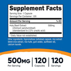 500 mg Holy Basil supplement benefits