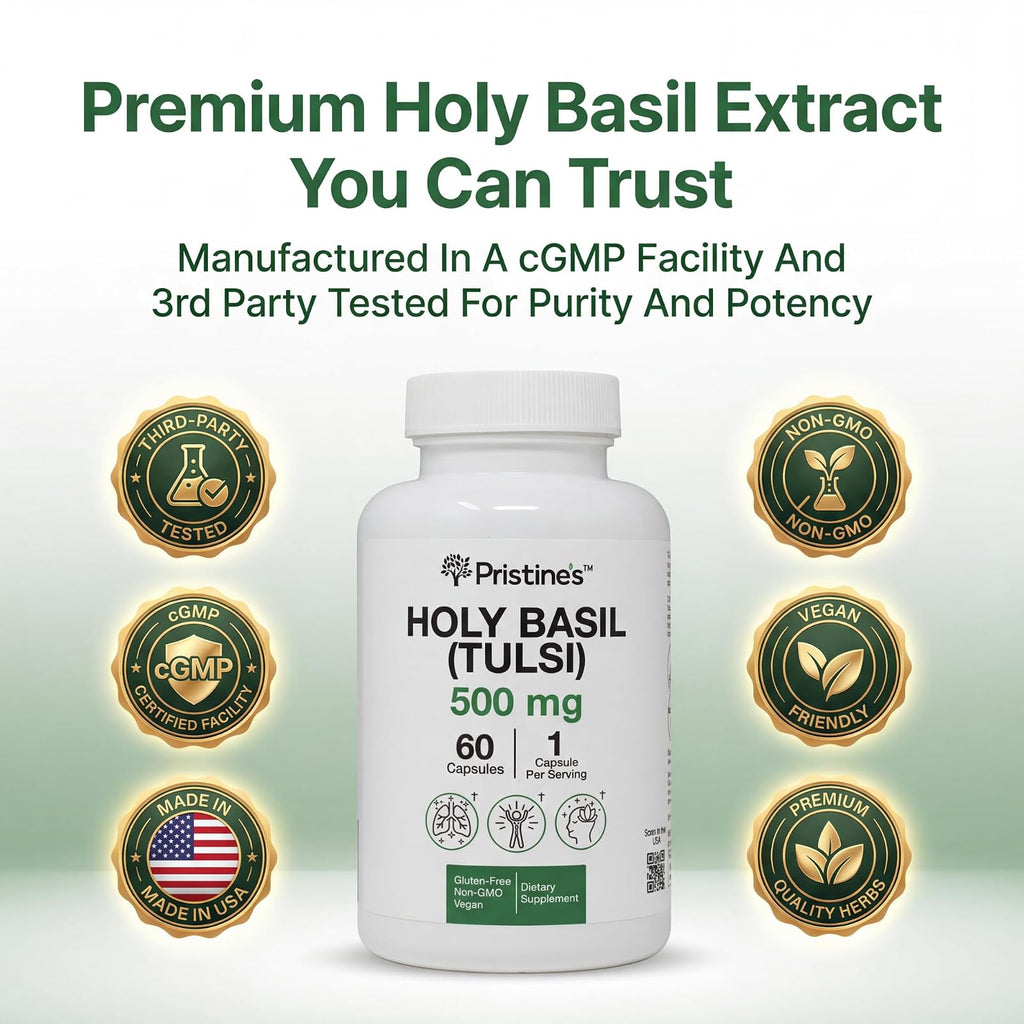 500 mg Holy Basil supplement