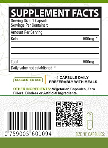 500 mg kelp capsules for vitality