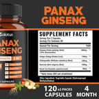 500 mg Korean ginseng capsules