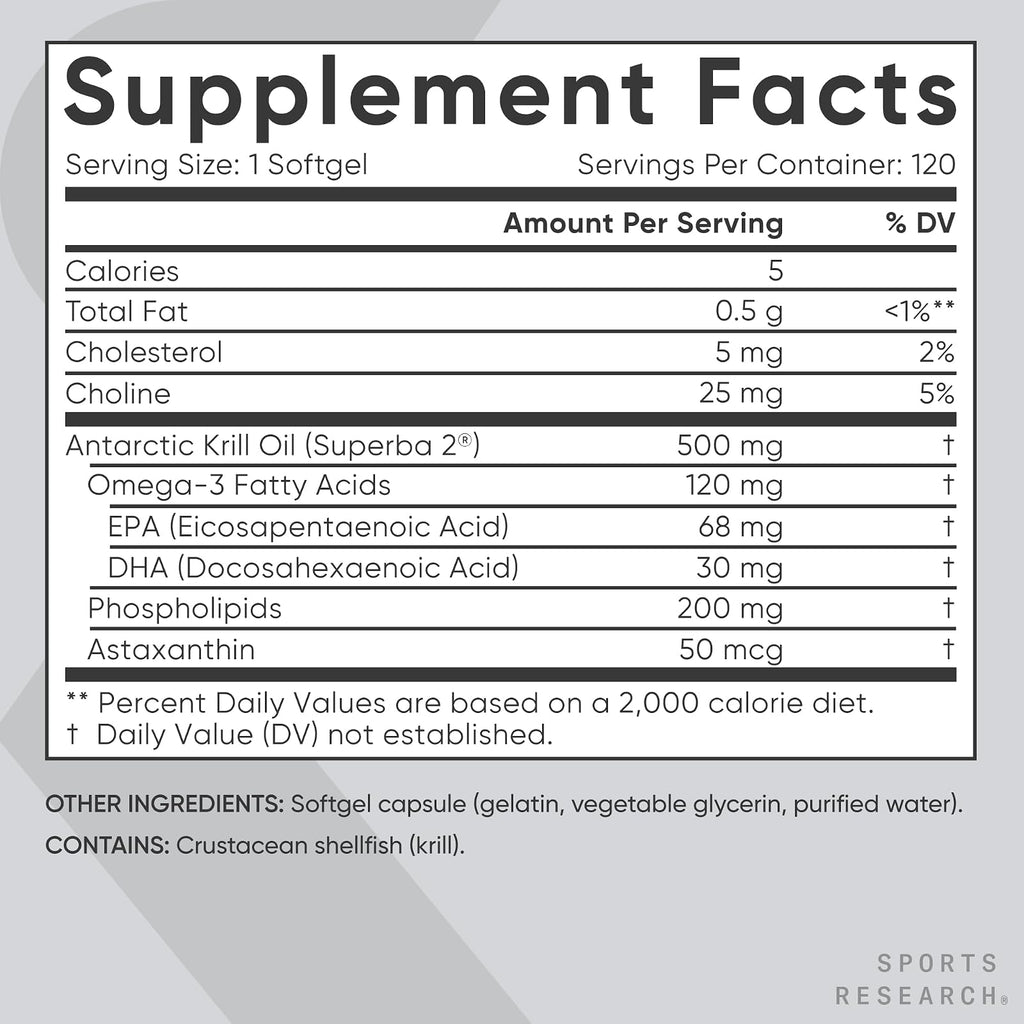 500 mg krill oil dosage
