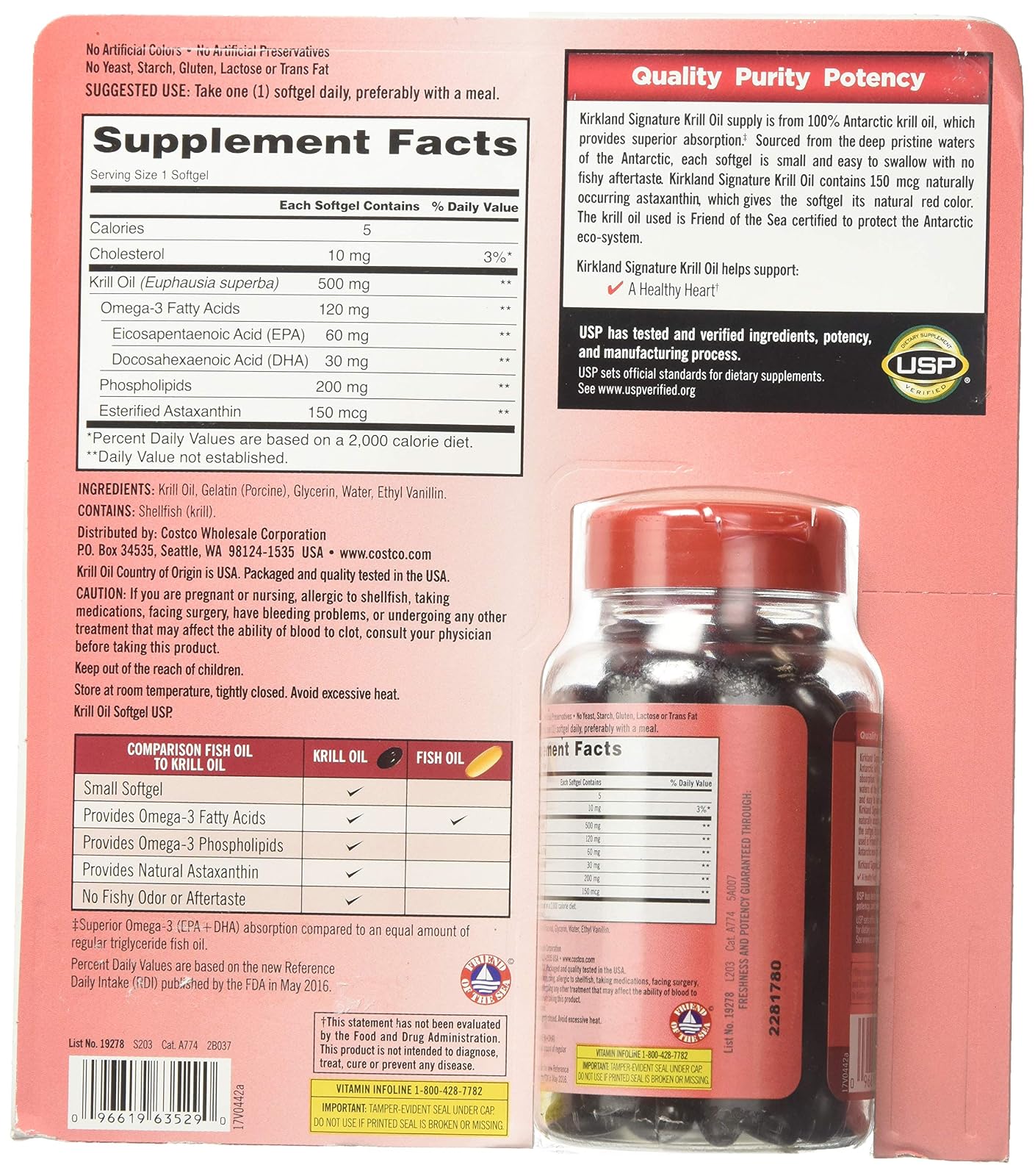 500 mg krill oil for heart health
