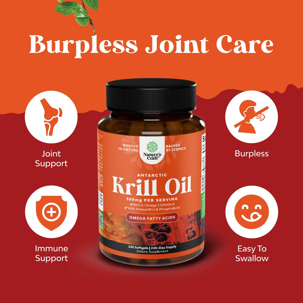 500 mg krill oil for heart support