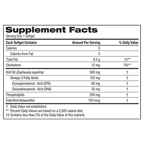 500 mg krill oil softgels