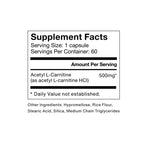 500 mg l-carnitine for energy