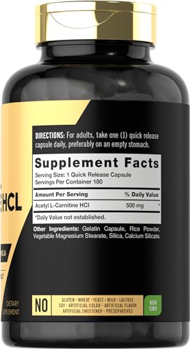 500 mg l-carnitine supplement