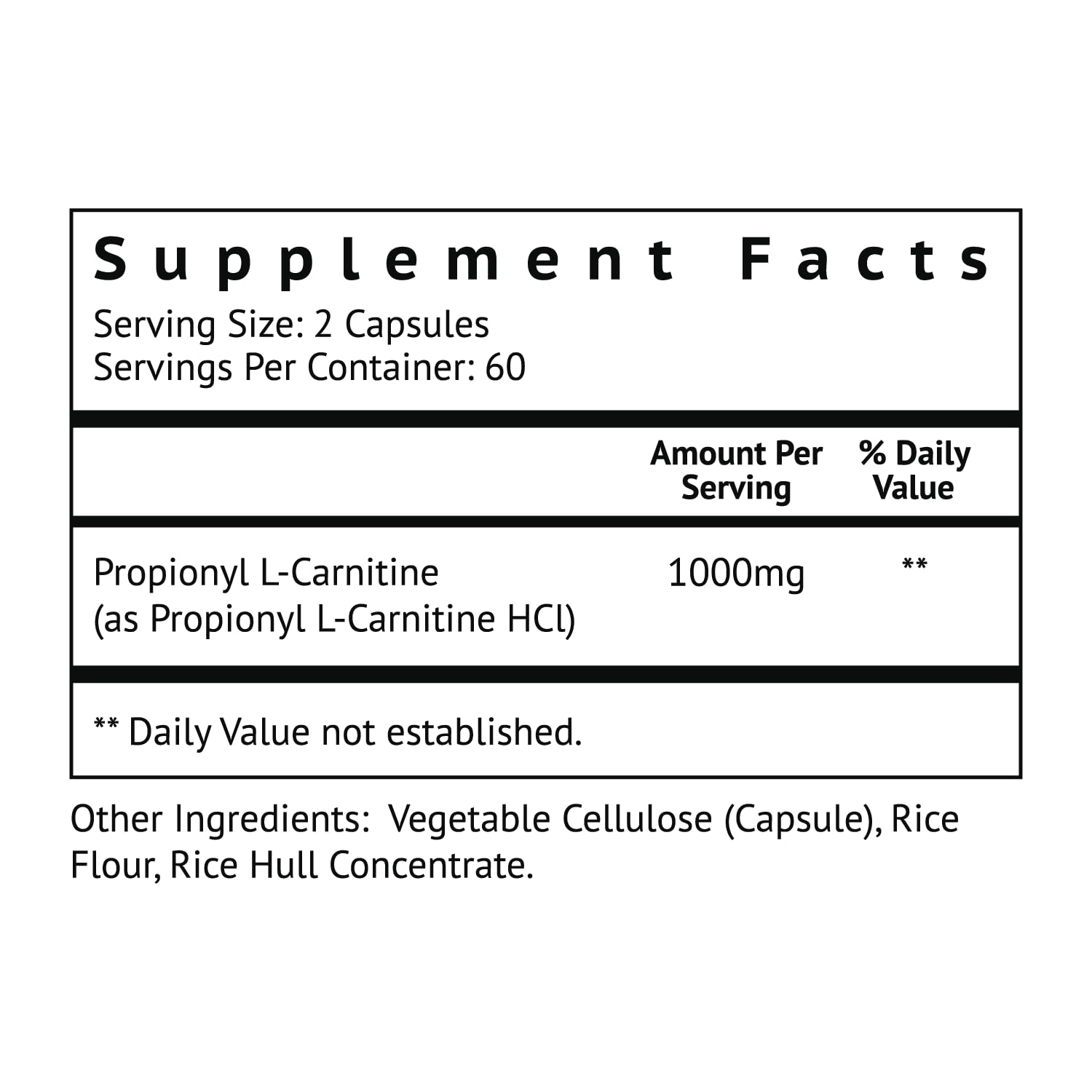 500 mg l-carnitine supplement