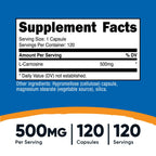 500 mg L-Carnosine capsules for wellness