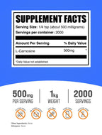 500 mg L-Carnosine for enhanced performance