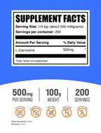 500 mg L-Carnosine supplement benefits