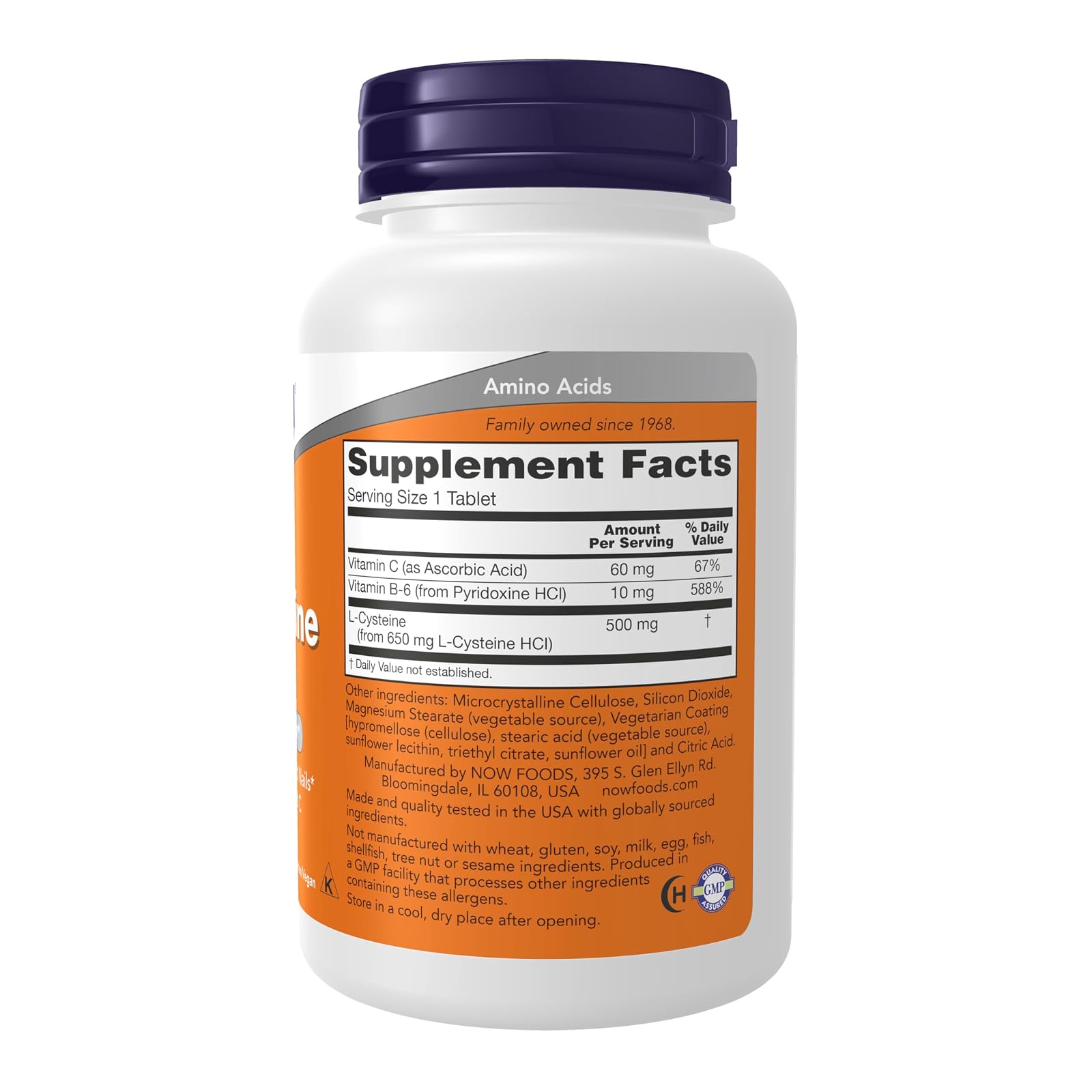 500 mg L-Cysteine vitamin B complex