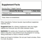 500 mg L-Glutamine supplement