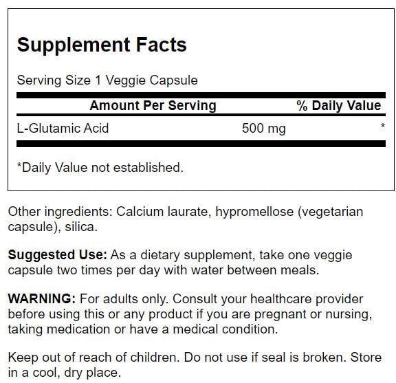 500 mg L-Glutamine supplement