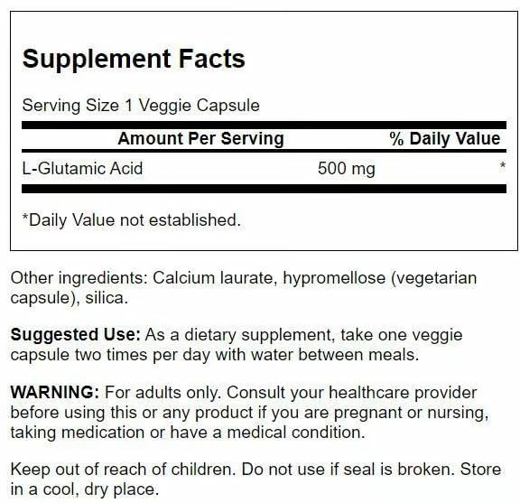 500 mg l-glutamine supplement