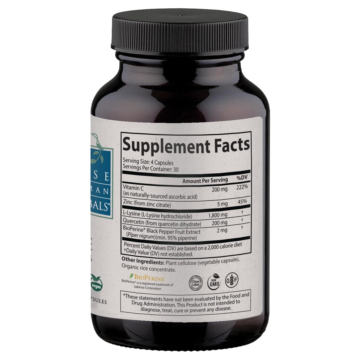 500 mg L-Lysine vegetable capsules