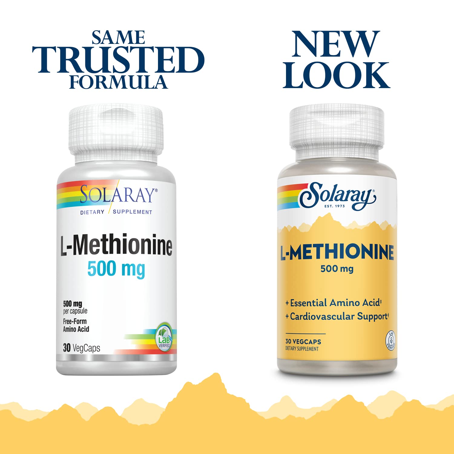 500 mg L-Methionine capsules for wellness