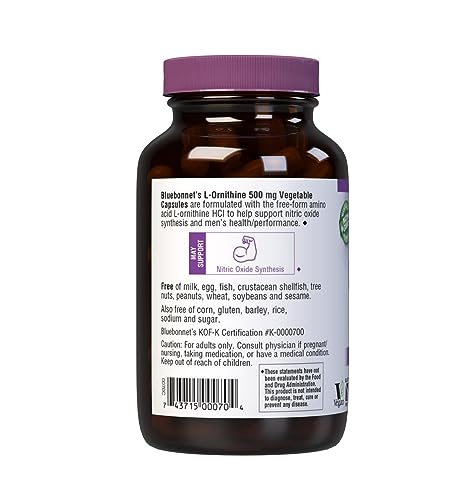 500 mg L-Ornithine for muscle support