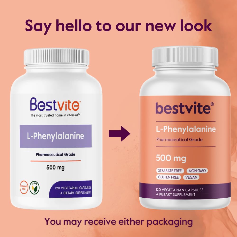 500 mg L-Phenylalanine for energy