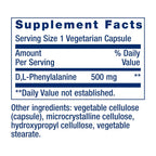 500 mg L-Phenylalanine vitamin A supplement
