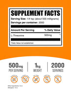 500 mg L-Threonine supplement benefits