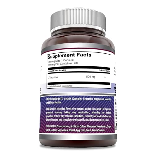 500 mg L-Tyrosine benefits