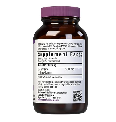 500 mg L-Tyrosine for cognitive health