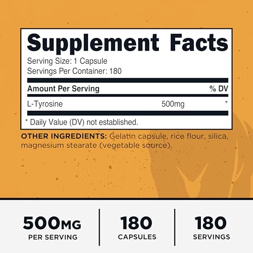 500 mg l-tyrosine for energy boost