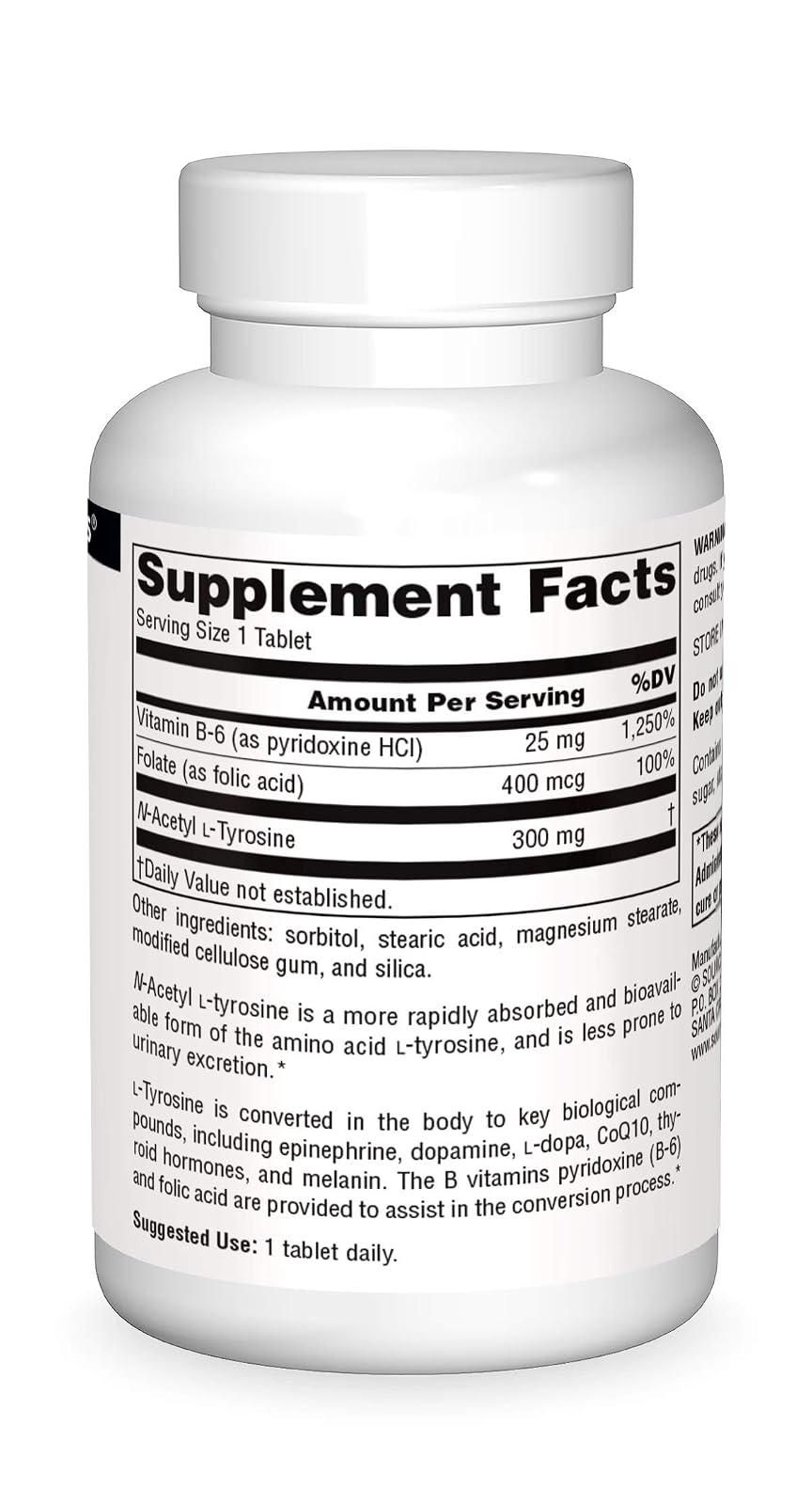 500 mg l-tyrosine tablets for energy