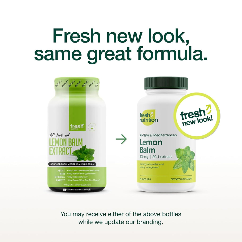 500 mg lemon balm extract for relaxation