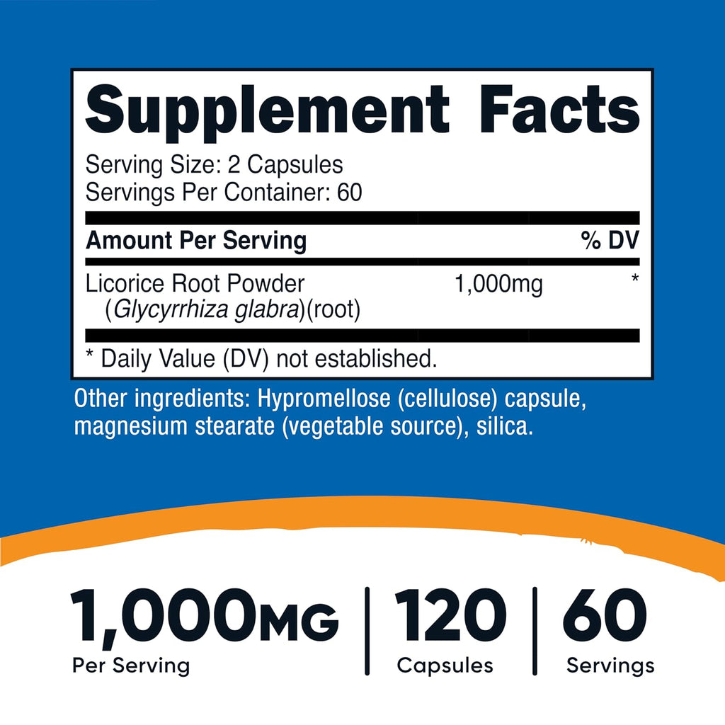 500 mg Licorice Root for natural support