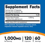 500 mg Licorice Root for natural support