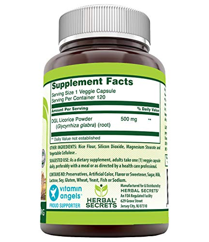 500 mg licorice root veggie capsules