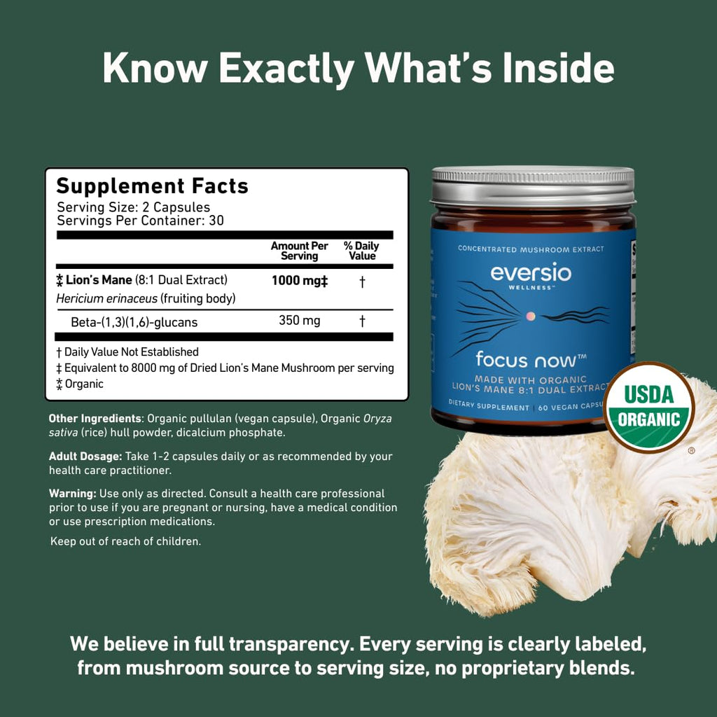 500 mg Lion's Mane supplement