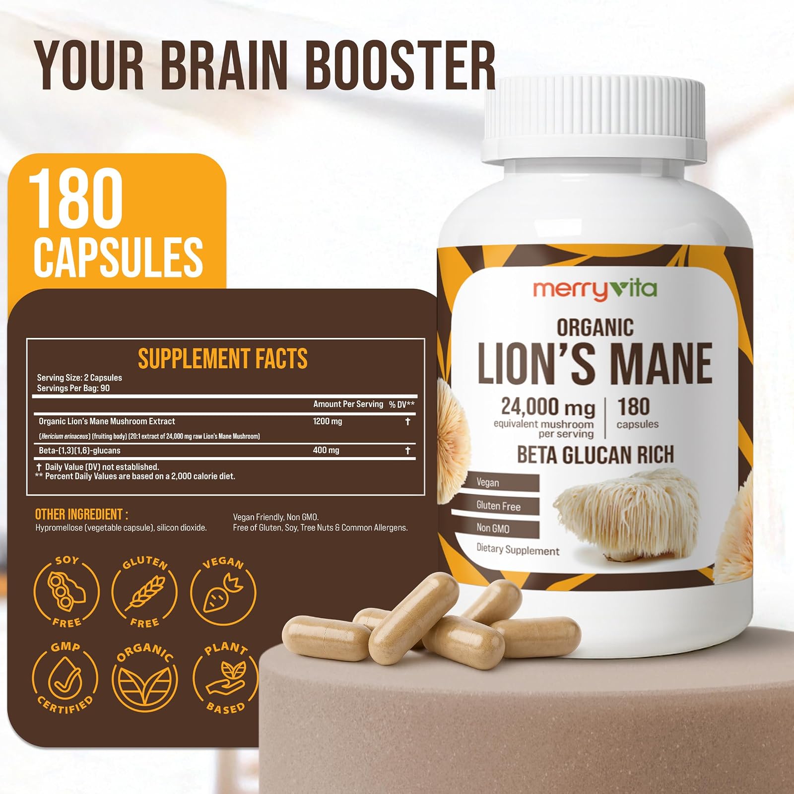 500 mg lion's mane supplement