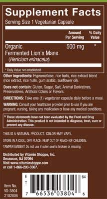 500 MG Lion's Mane vegetarian capsules