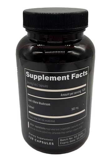 500 mg Lions Mane supplement
