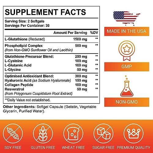 500 mg liposomal glutathione softgels