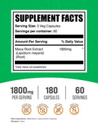 500 mg Maca root supplement