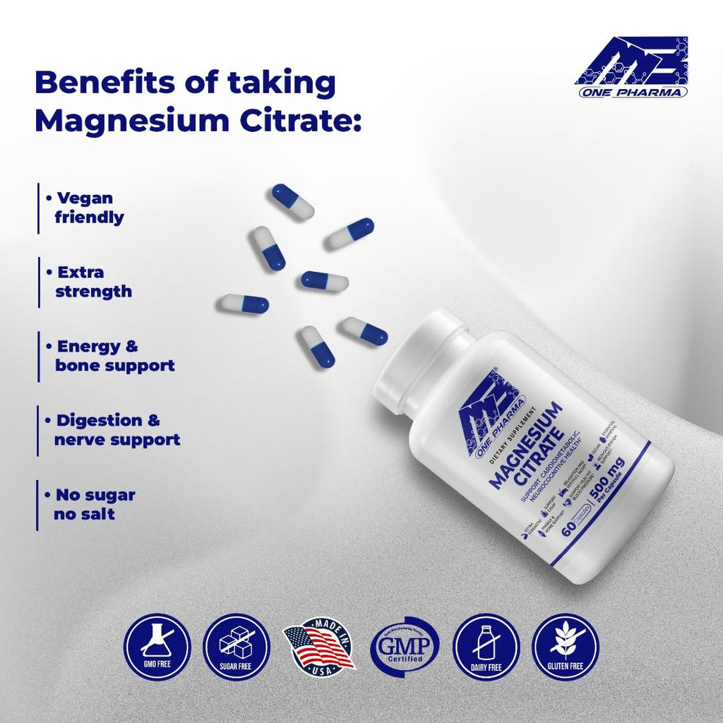 500 mg magnesium citrate benefits