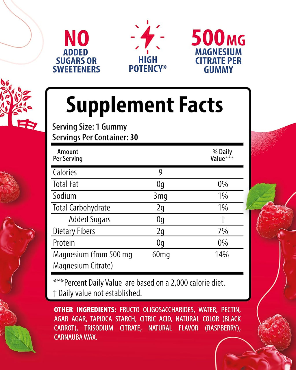 500 mg magnesium citrate chews