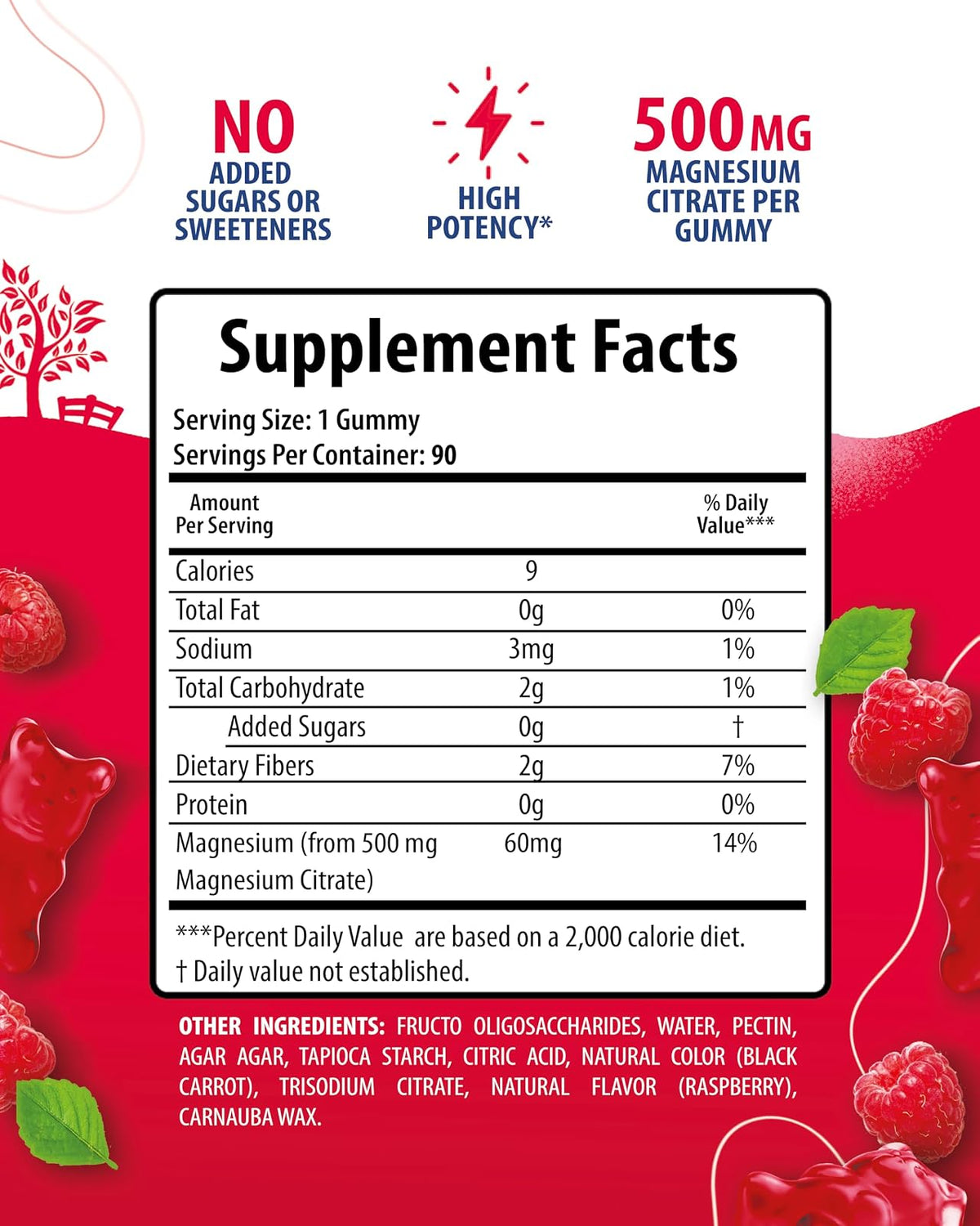 500 mg magnesium citrate chews