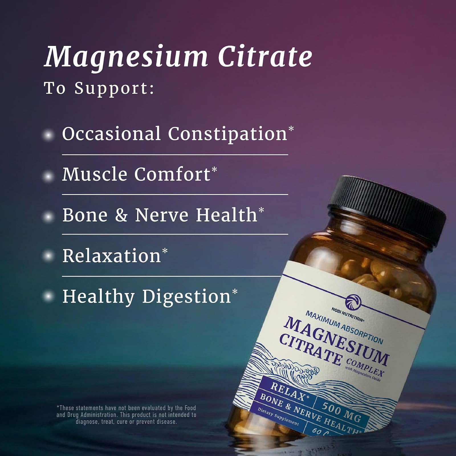 500 mg magnesium citrate complex