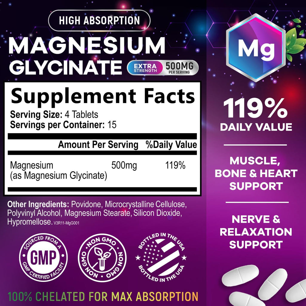 500 mg magnesium for muscle relaxation
