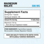 500 mg magnesium malate for energy