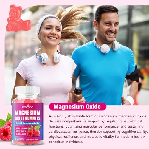 500 mg magnesium oxide per gummy