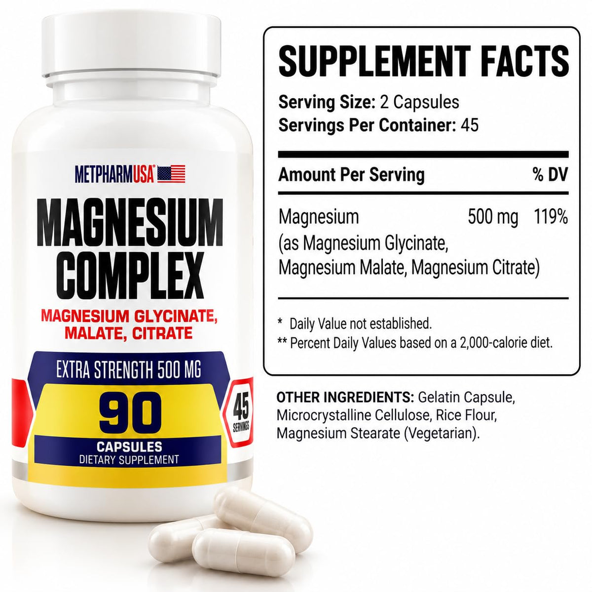 500 mg magnesium supplement for muscle health