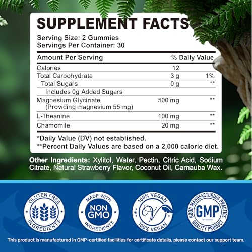 500 mg magnesium supplement gummies